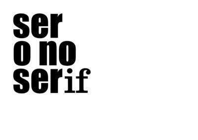 "Ser o no serif" by Carlos Márquez Fernández